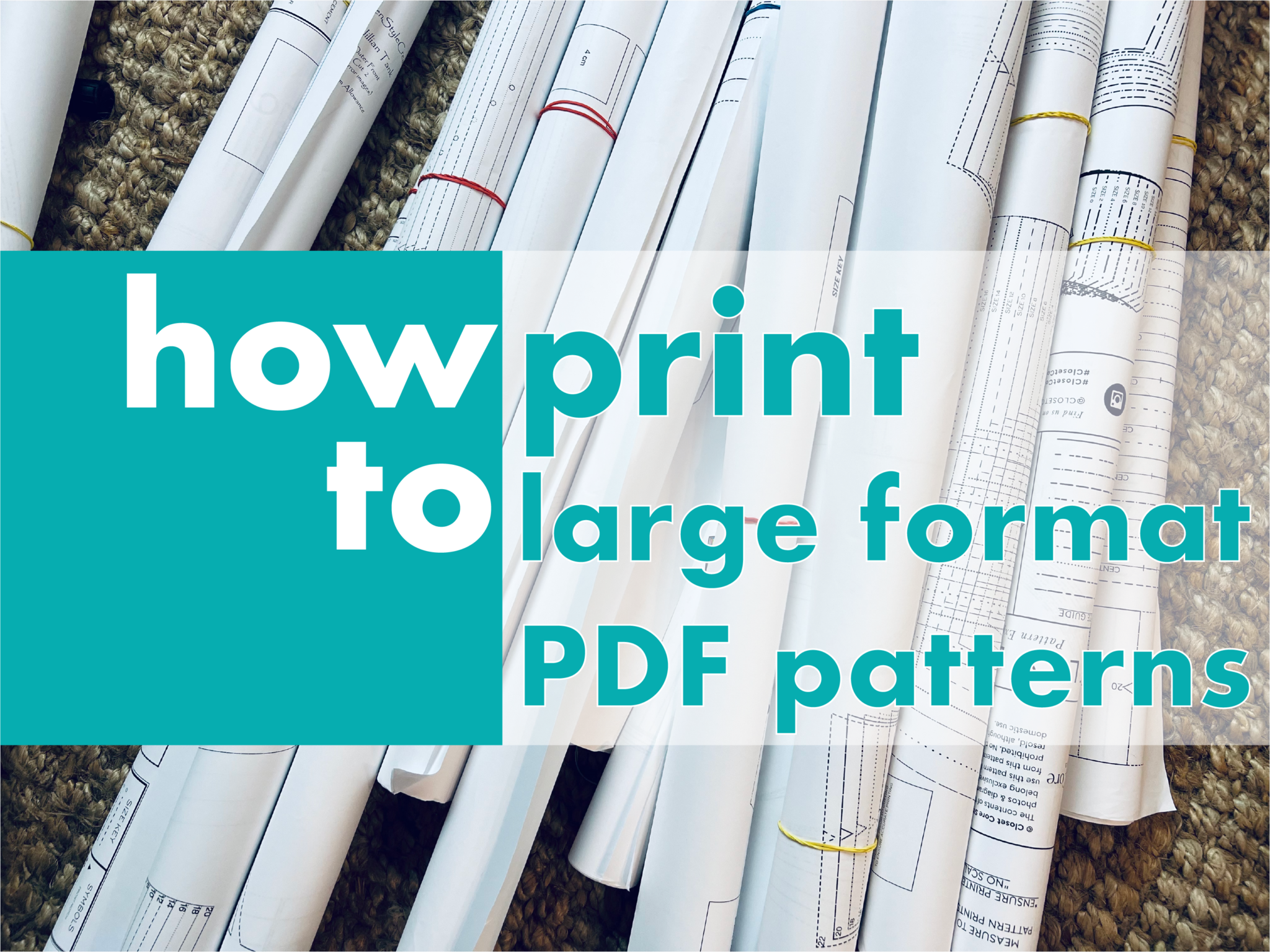 How To Print Large Format PDF Pattern Files - League of Dressmakers