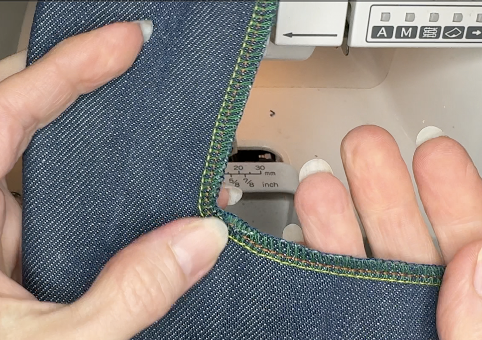 Serging curves & corners - League of Dressmakers